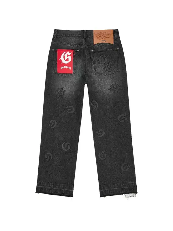 GODSPEED Infinity V2 Logo-print Jeans - Black