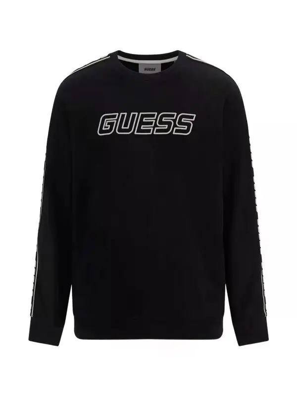 Guess Logo-print Sweatshirt With Tape Detail