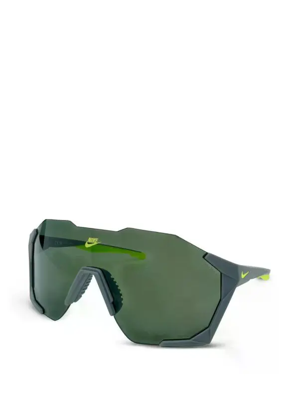 Nike Charged Shield Geometric-frame Sunglasses - Grey