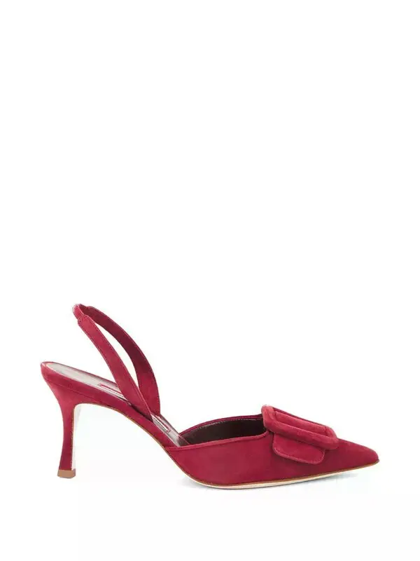 Manolo Blahnik Maysli Buckle-detail Pumps - Red