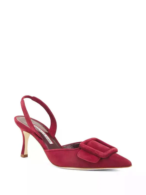 Manolo Blahnik Maysli Buckle-detail Pumps - Red