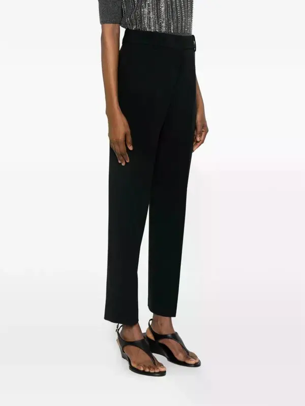 Ermanno Scervino Pressed-crease Tailored Trousers - Black