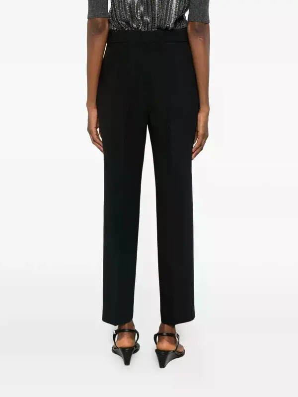 Ermanno Scervino Pressed-crease Tailored Trousers - Black