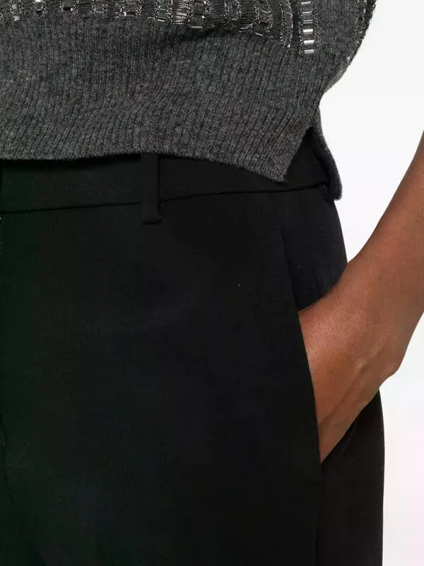 Ermanno Scervino Pressed-crease Tailored Trousers - Black