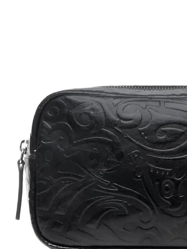 John Richmond Embossed Pattern Clutch Bag