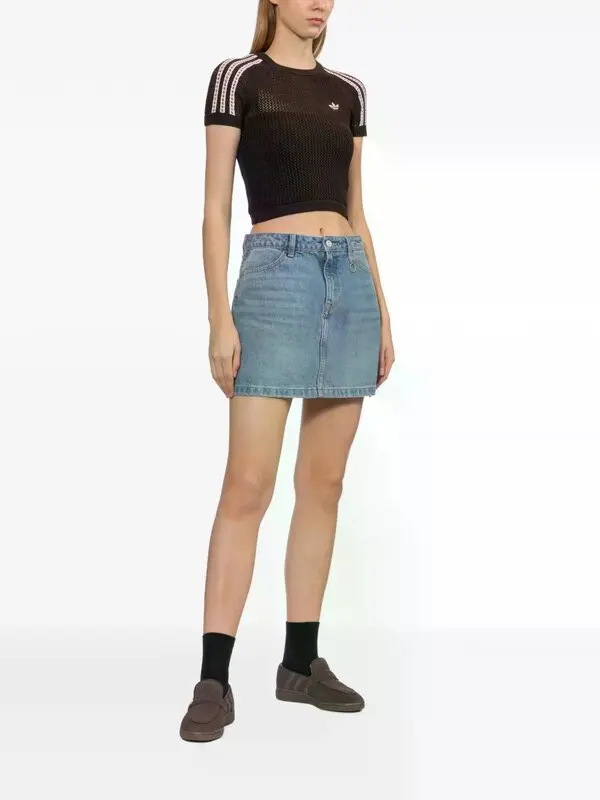 Adidas Crochet Short-sleeves Top