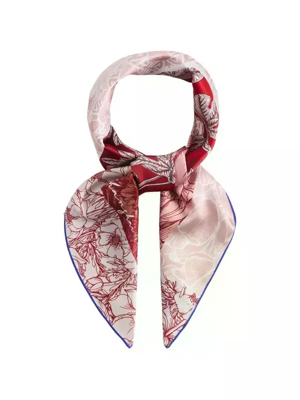 Shanghai Tang Hui-print Silk Scarf