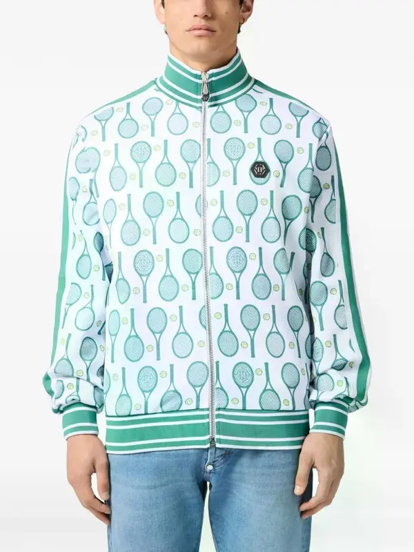 Philipp Plein Tennis-print Track Jacket