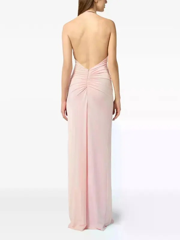 Philipp Plein Skull Piercing Long Dress