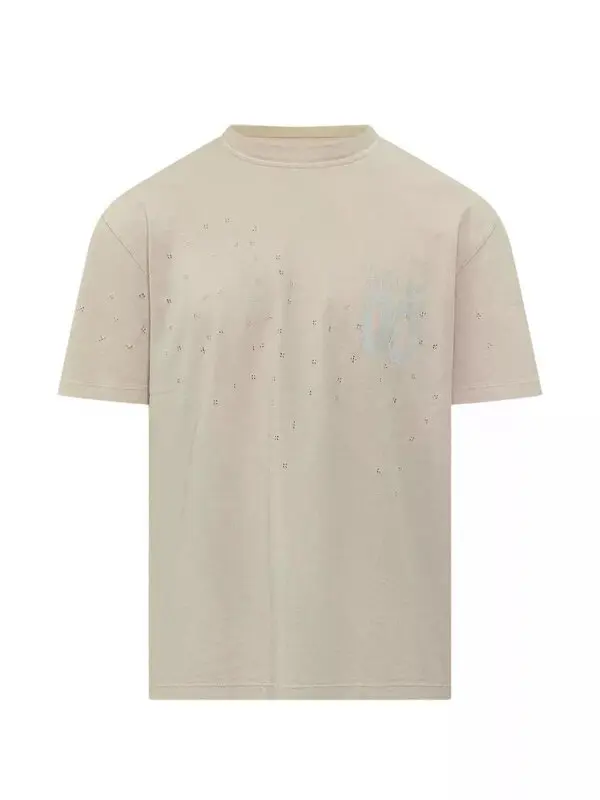 AMISH SUPPLIES Distressed Logo-print T-shirt