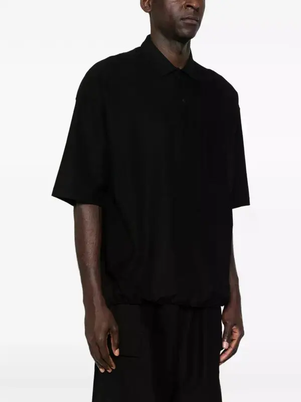Comme Des Garçons Elasticated-hem Polo Shirt