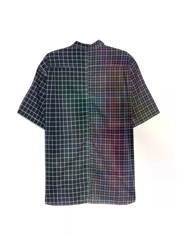 Comme Des Garçons Panelled Checked Shirt