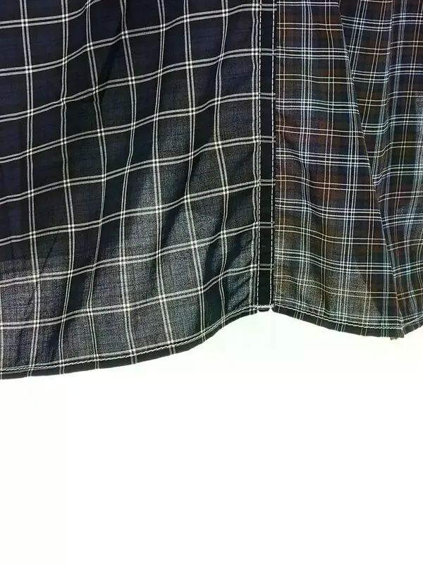Comme Des Garçons Panelled Checked Shirt