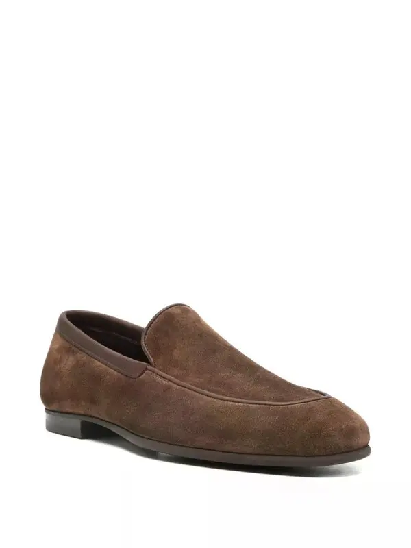 John Lobb Leather Loafers