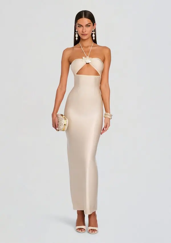SHANI SHEMER Emeline Maxi Dress - Macadamia