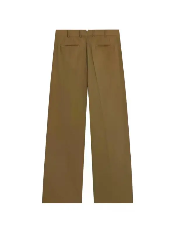 A PAPER KID Pleated Wool Trousers - Brown