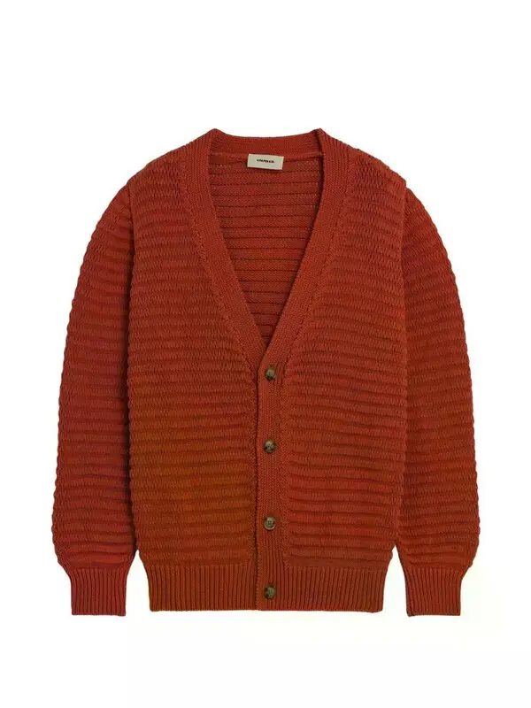 A PAPER KID Knitted Cardigan - Brown