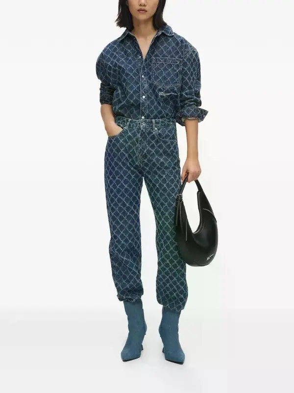 Karl Lagerfeld Argyle Straight-leg Jeans