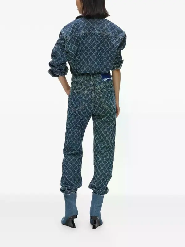 Karl Lagerfeld Argyle Straight-leg Jeans