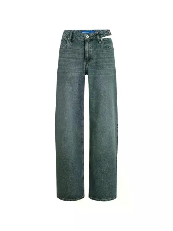 Karl Lagerfeld Buckle Cut-out Jeans