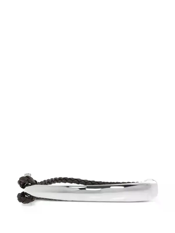 FERRAGAMO Gancini Braided-leather Bracelet