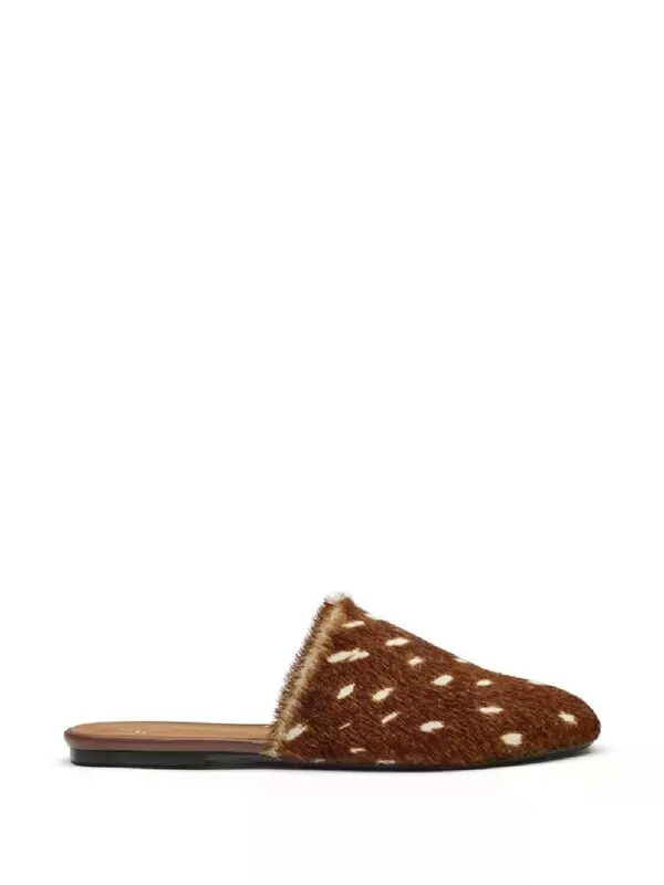ATP ATELIER Forcola Animal-print Mules
