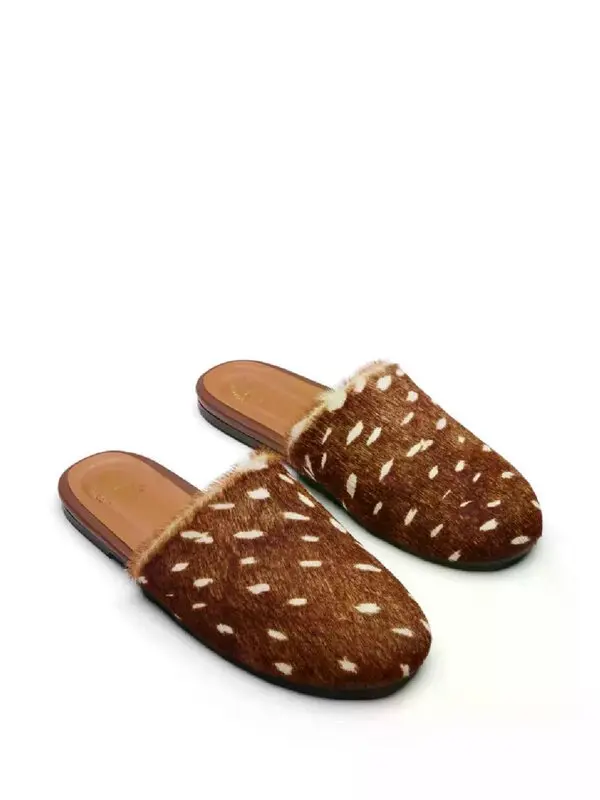 ATP ATELIER Forcola Animal-print Mules