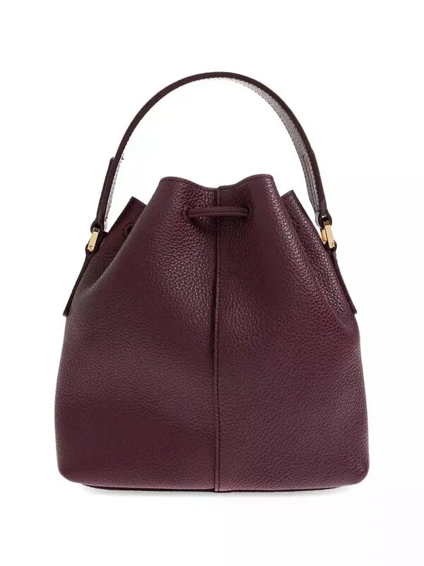 FERRAGAMO Leather Bucket Bag - Red
