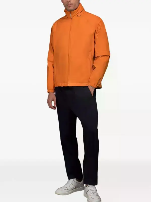 MOORER Zip-up Jacket With Detachable Sleeves
