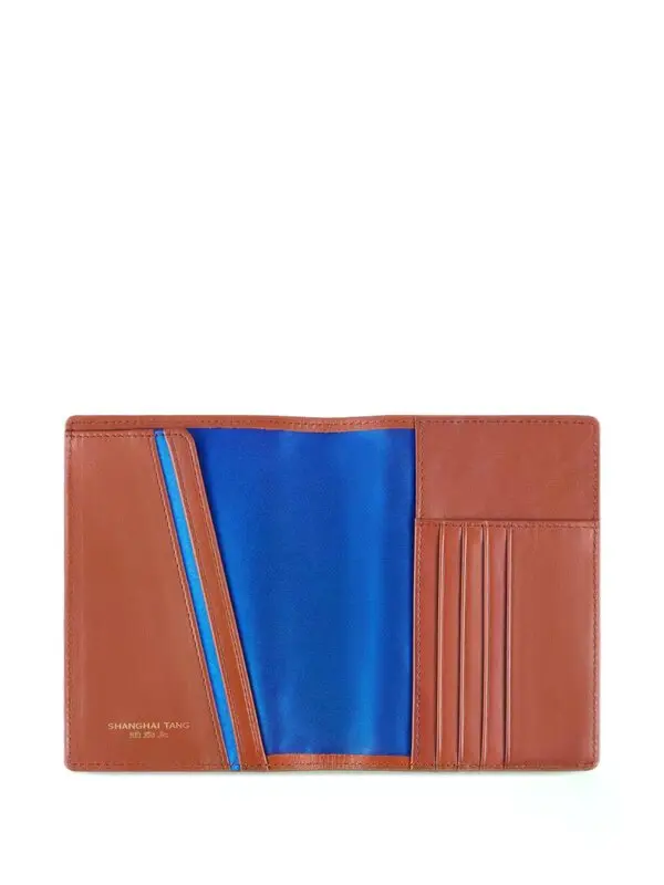 Shanghai Tang Star Passport Holder - Brown