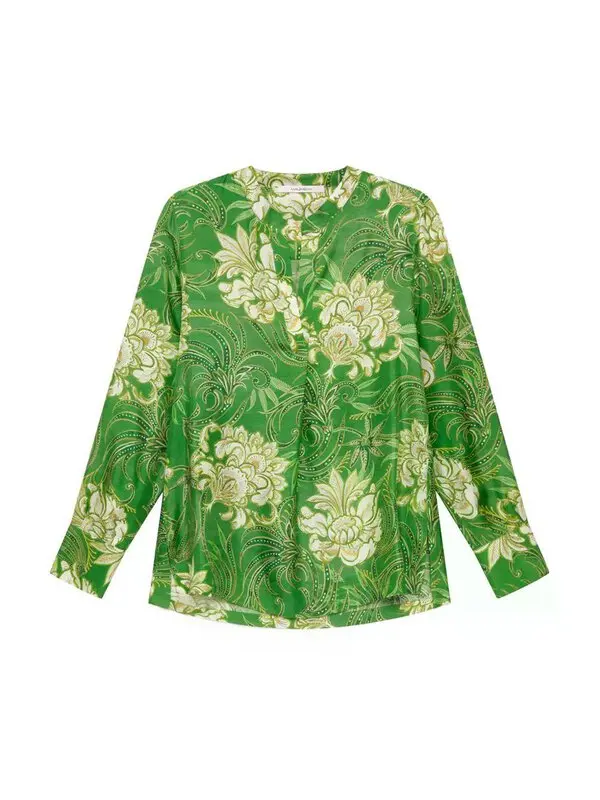 Malìparmi Floral-print Silk Tunic