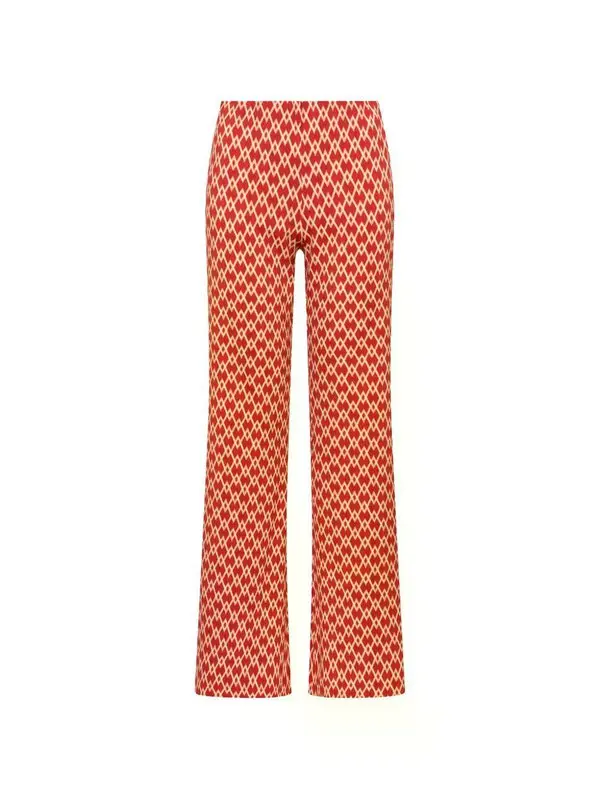 Malìparmi Geometric-pattern Flared Trousers