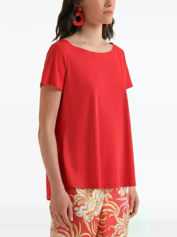 Malìparmi A-line Boat-neck T-shirt - Red