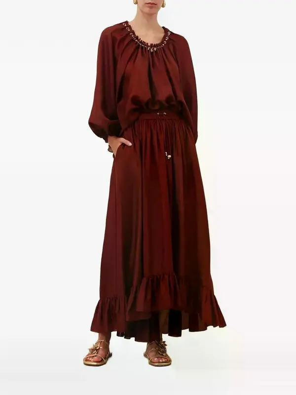 Zimmermann Silk Blouse - Red