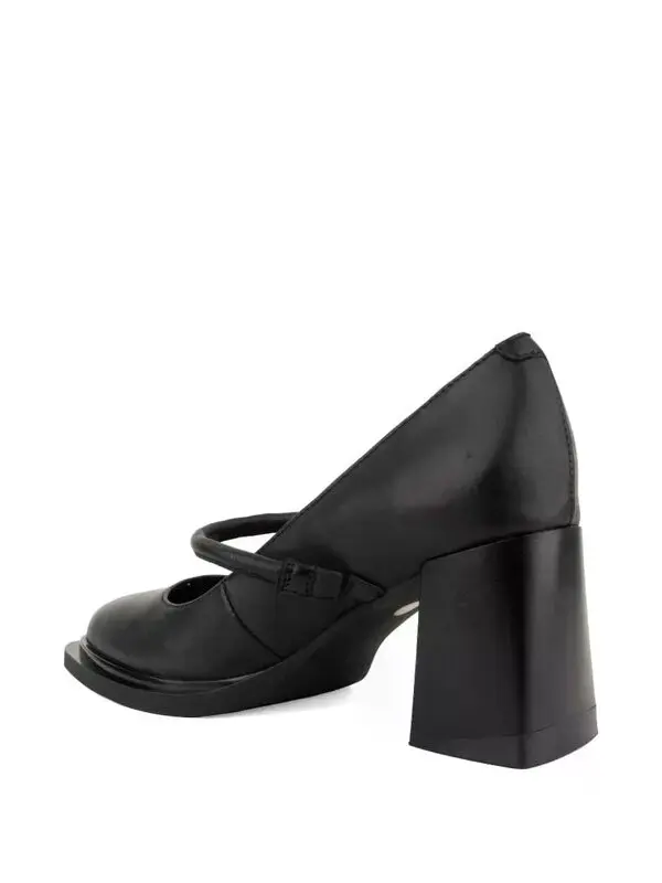 LINDA BAUMANN Logo Plaque Block-heel Pumps