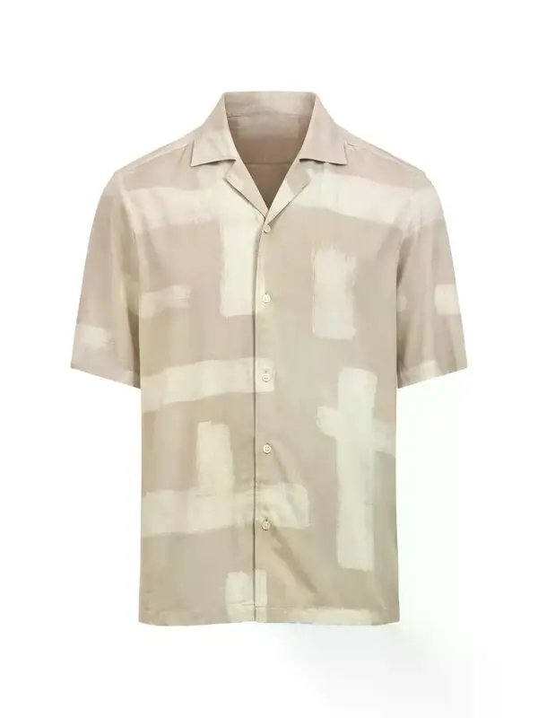 BOSS Abstract-print Short-sleeve Shirt