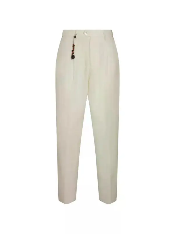 Marco Pescarolo Herringbone Pleated Trousers