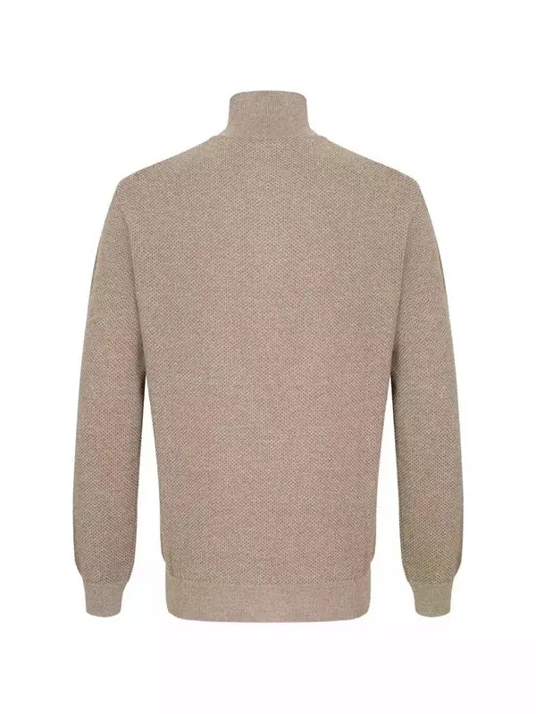 Corneliani Button-up Knit Sweater - Neutrals