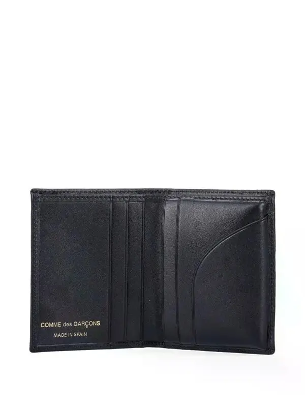 Comme Des Garçons Leather Bifold Wallet - Black