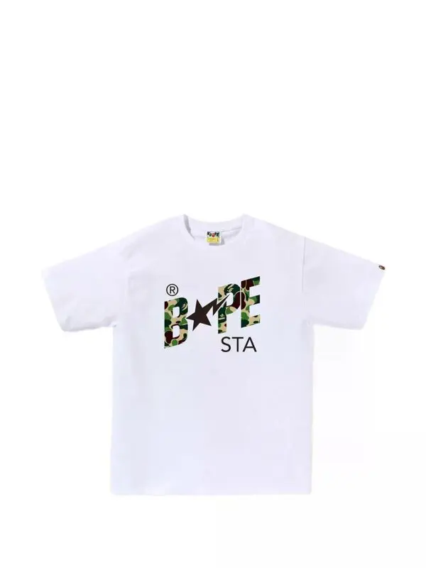 A BATHING APE Sta Camo-print T-shirt - White