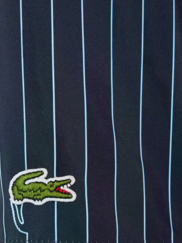 Lacoste Pinstripe Pattern Swim Shorts