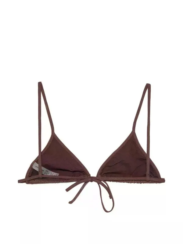Gimaguas Eyelet-embellished Triangle Bikini Top