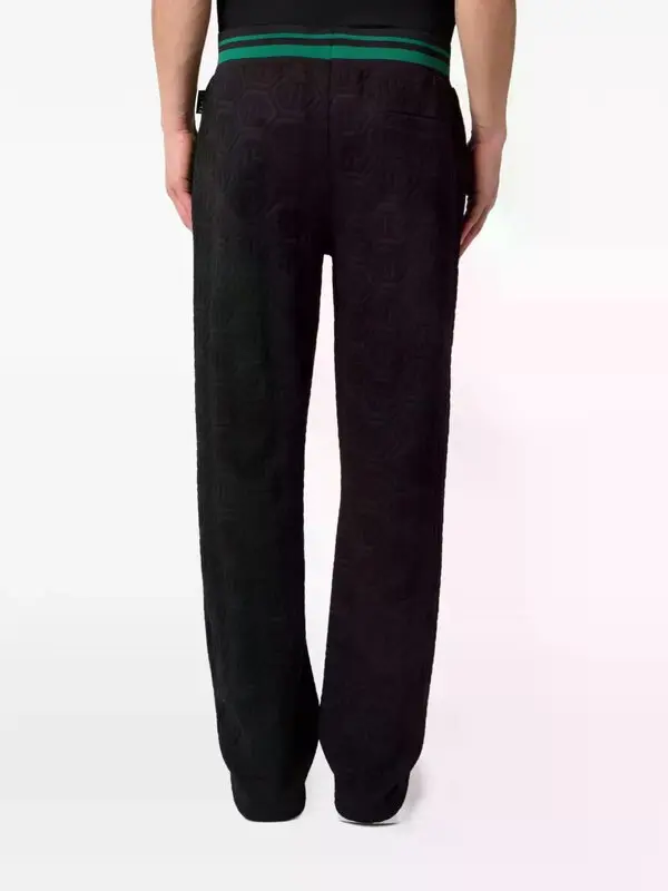 Philipp Plein Jacquard Monogram Track Pants - Black