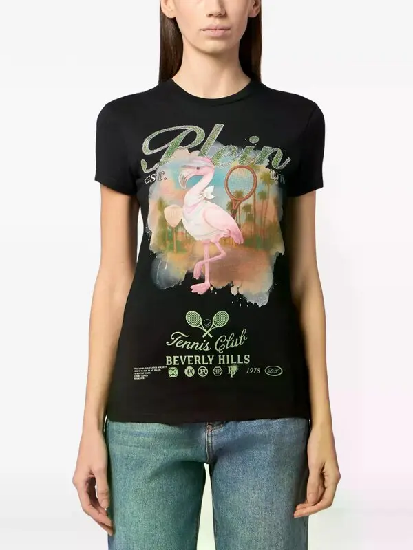 Philipp Plein Strass-graphic T-shirt