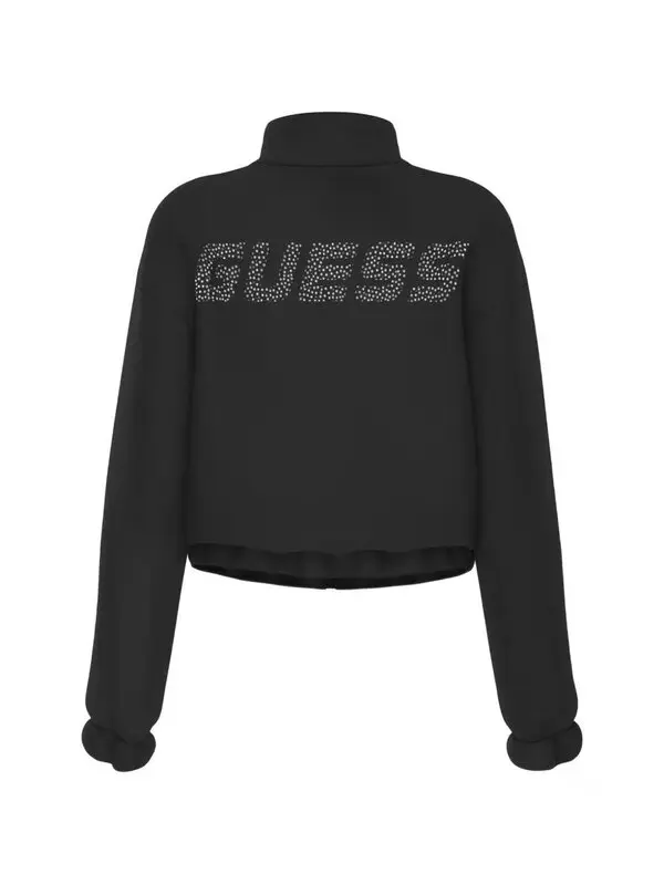 Guess Logo-embellished Zip-up Sweatshirt