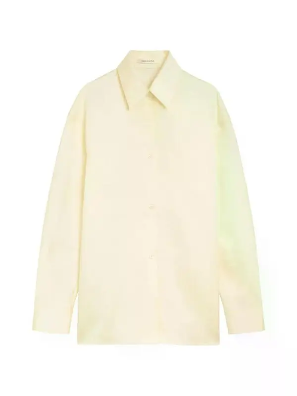 VORANIDA Satin-finish Long-sleeve Shirt - Neutrals