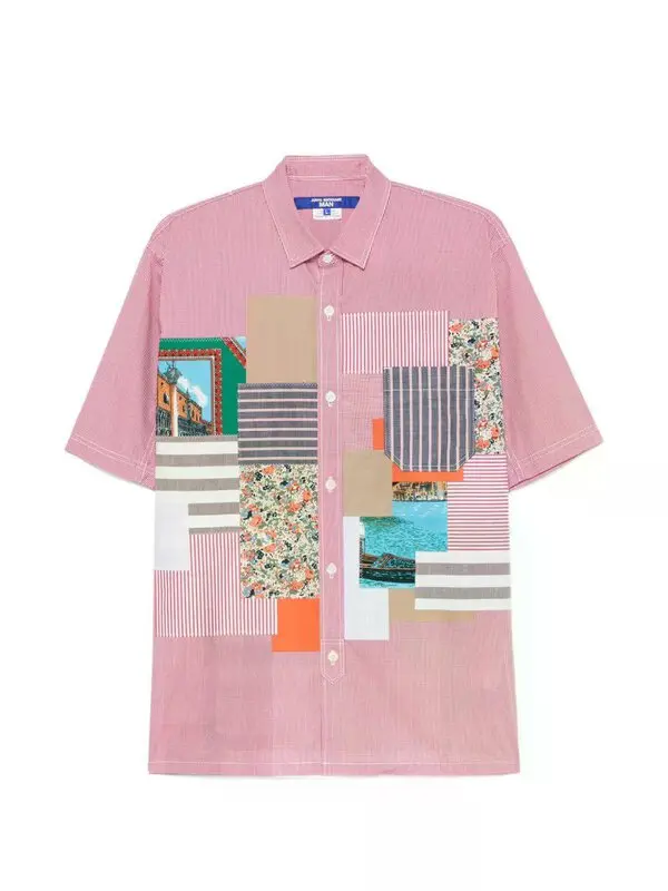 Junya Watanabe Patchwork-panel Gingham Shirt