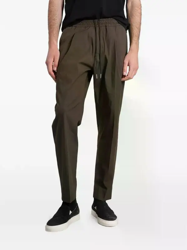 LOW BRAND Tokyo Drawstring-waist Pleated Trousers