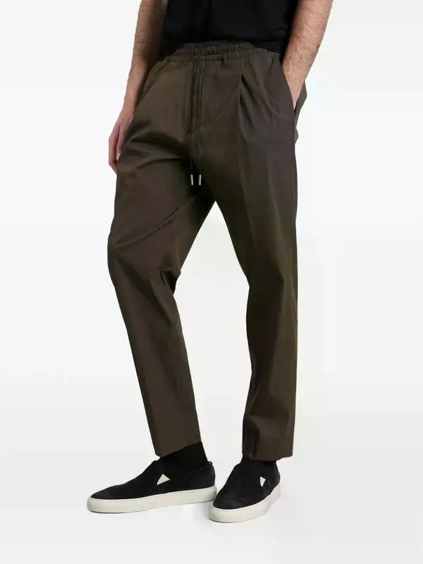 LOW BRAND Tokyo Drawstring-waist Pleated Trousers