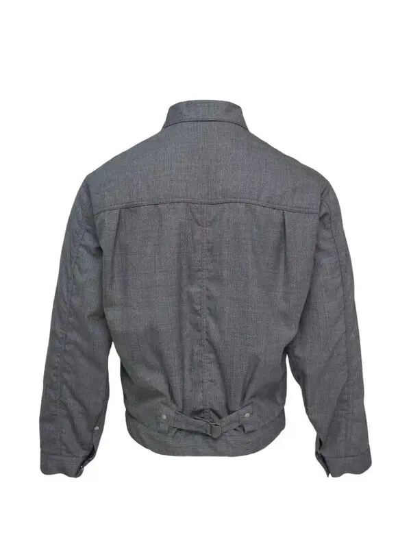 Junya Watanabe Pleated-back Button-up Denim Jacket